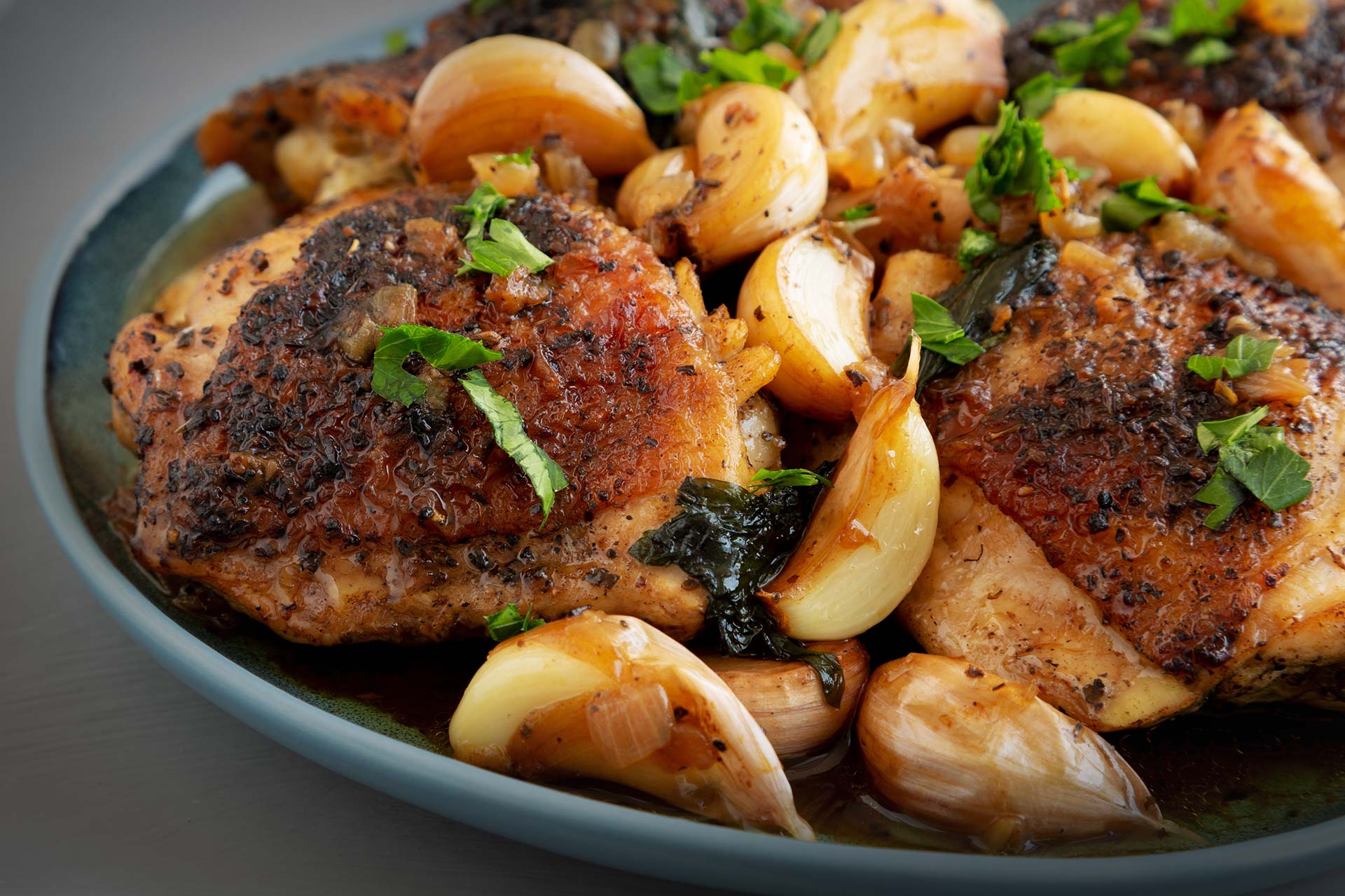 Chicken with 40 Cloves of Smoked Garlic | LittleBig Smokehouse